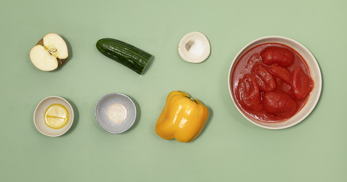 Kalte Suppe mit Tomaten und Paprika | Familienküche