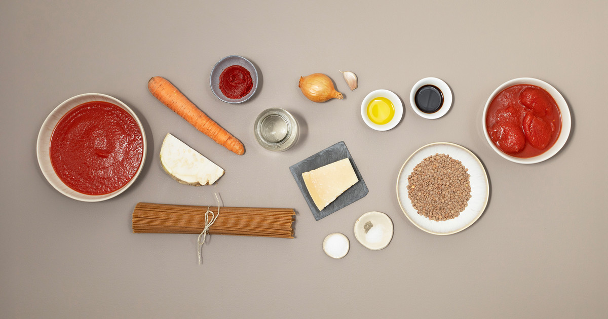 Spaghetti mit Linsen-Bolognese | Familienküche